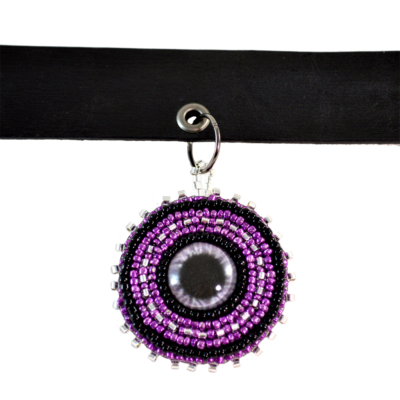 Hippie Purple Choker – Grunge Jewelry - Twisted Pixies