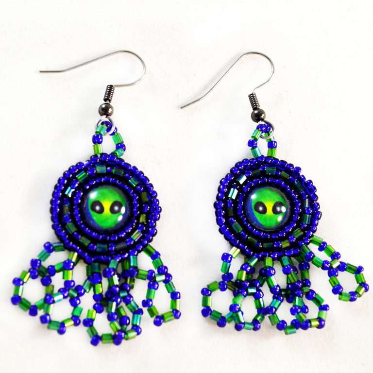 Sci Fi Gift – Alien Earrings – Novelty Jewelry (Made to Order ...