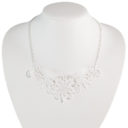 White Lace Necklace – Simple Lace Applique Jewelry - Twisted Pixies