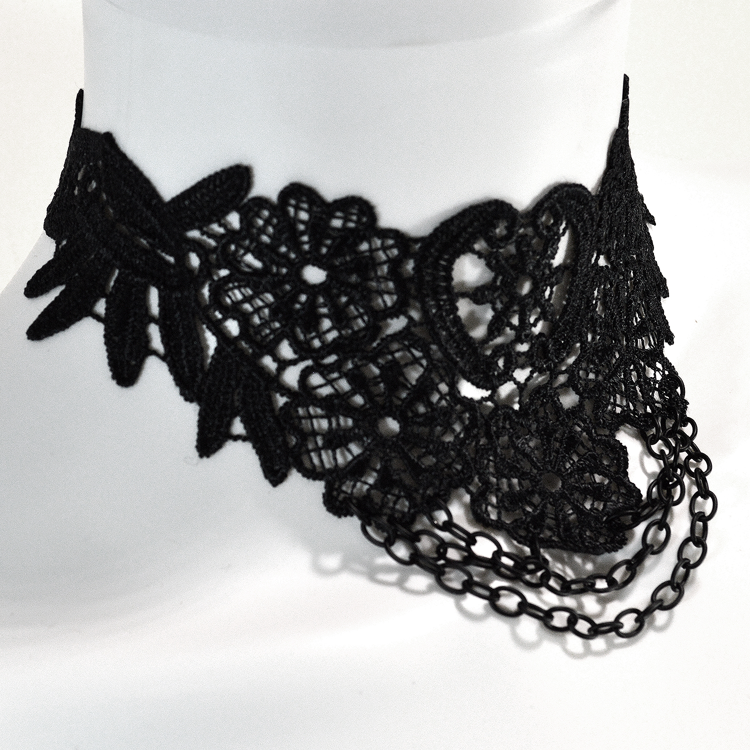 Victorian Lace Choker – Black Handmade Gothic Jewelry - Twisted Pixies