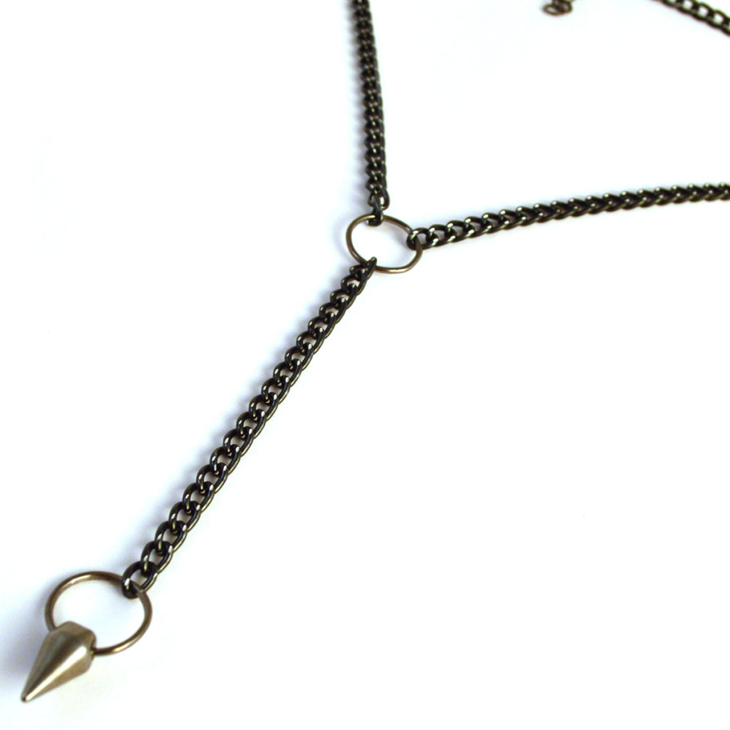 Long Spike Necklace - Twisted Pixies