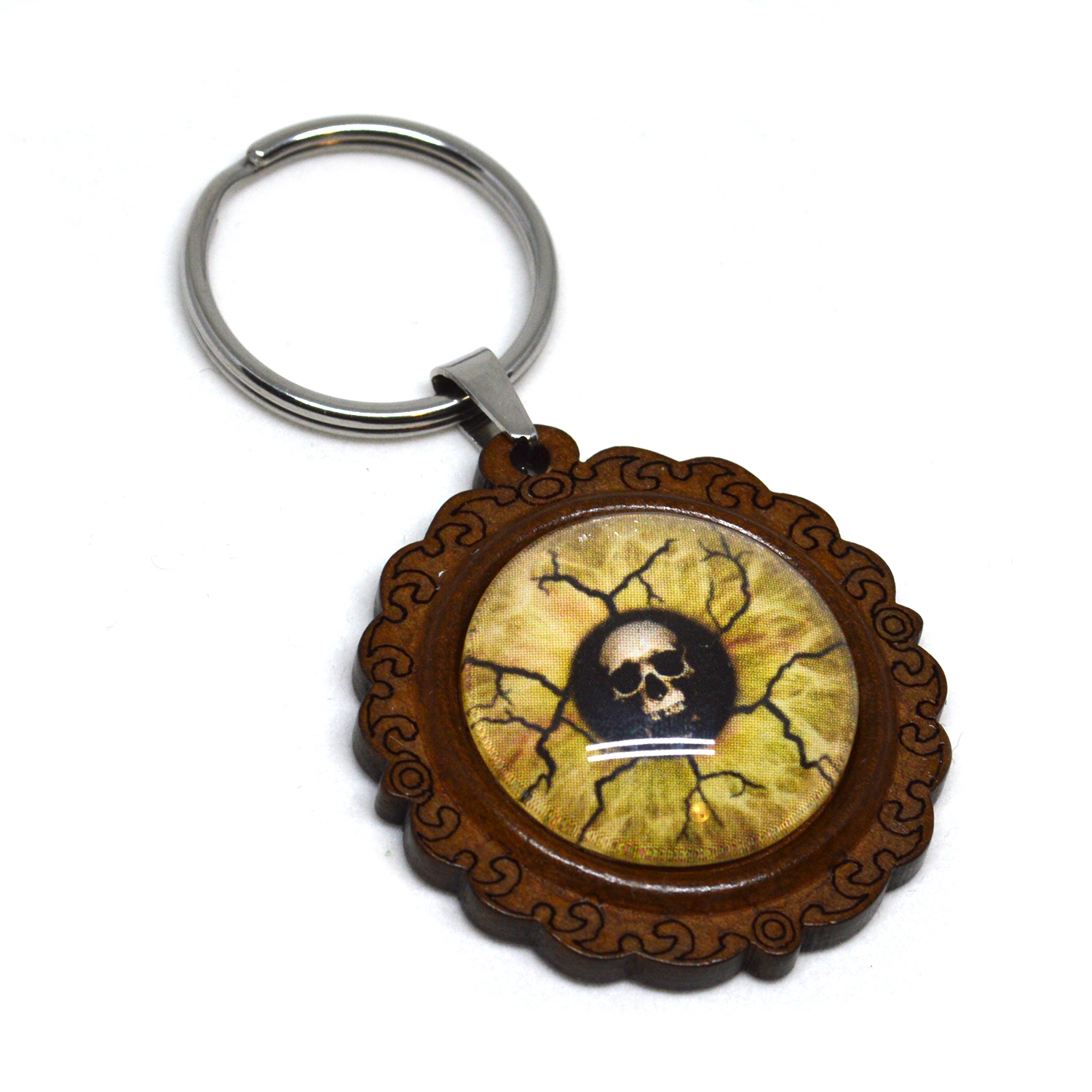 Eye of Death Skull Keychain - Twisted Pixies