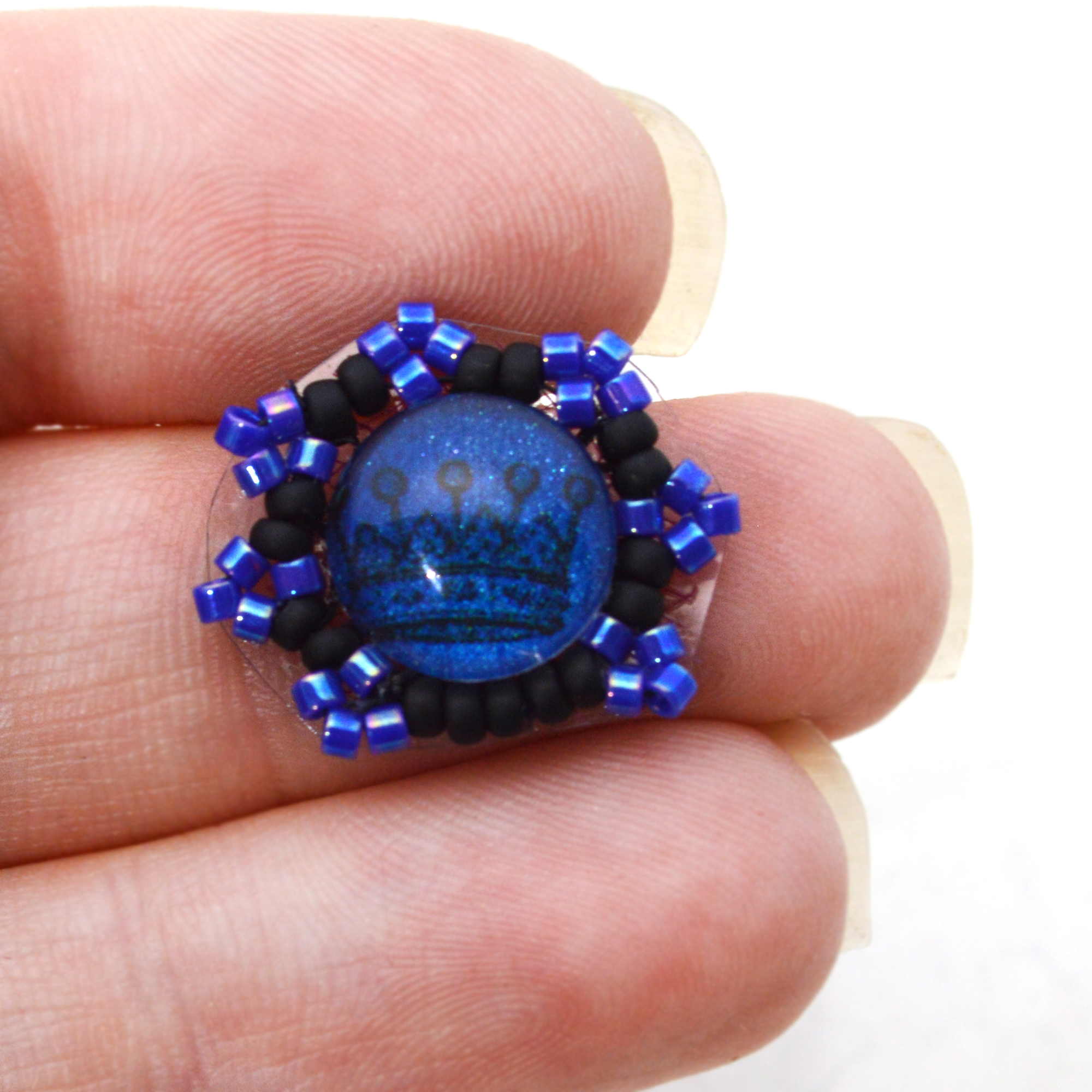Blue Crown Bindi Face Gem (Made to Order) - Twisted Pixies